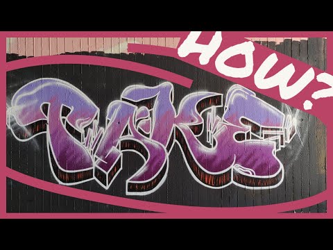 A Basic Graffiti Piece with Loop Colors Spray Paint