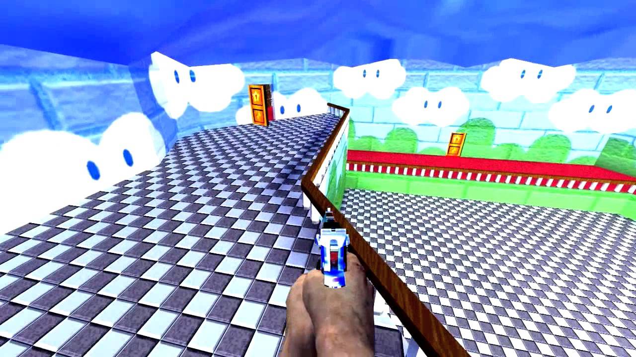 60fps "PEACH'S SECRET SLIDE!" Cod4 DeathRun Speed Run Of Super Mario 64 ...