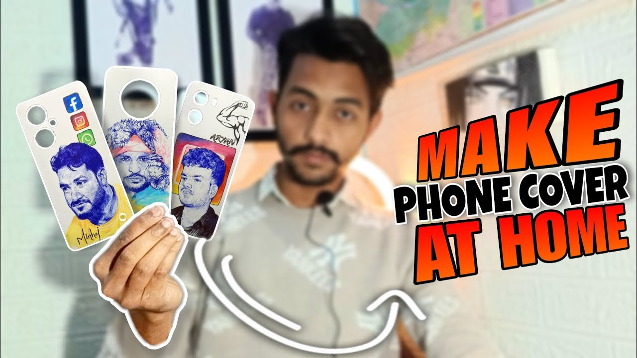 How To Make Phone Cover At Home 😍/ Phone Cover Design - YouTube