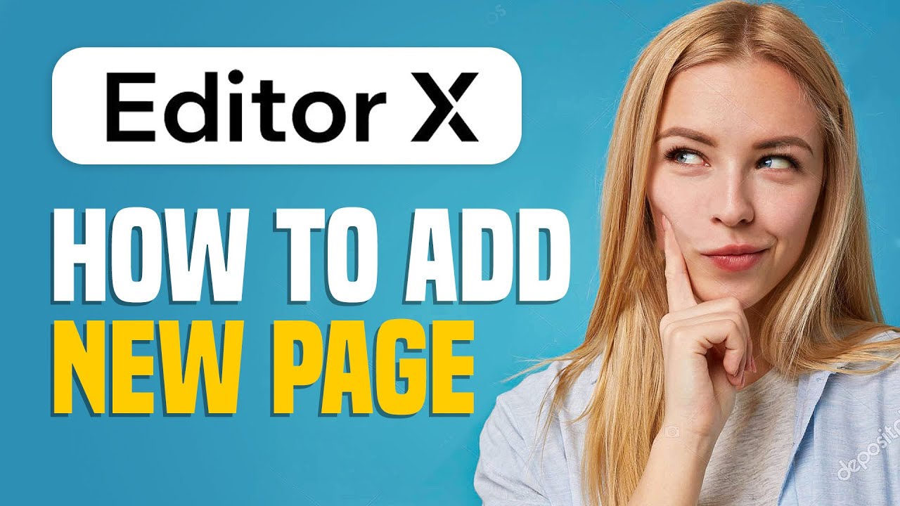 How To ADD a New Page to Your EDITOR X | Quick Guide (2022) - YouTube