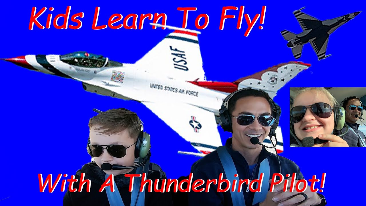 Kids Learn To Fly With A Thunderbird Pilot! #flying #fighterjet # ...