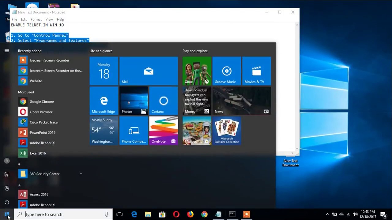 Activate Telnet In Windows 10 YouTube activate-telnet-in-windows-10-youtube