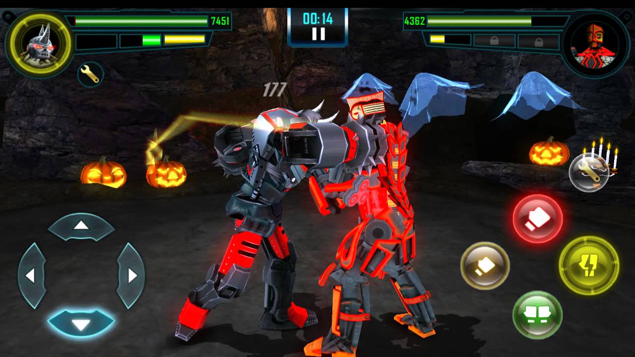 Real Steel WRB Fiend VS Black Jac NEW ROBOT UPDATE Halloween - YouTube