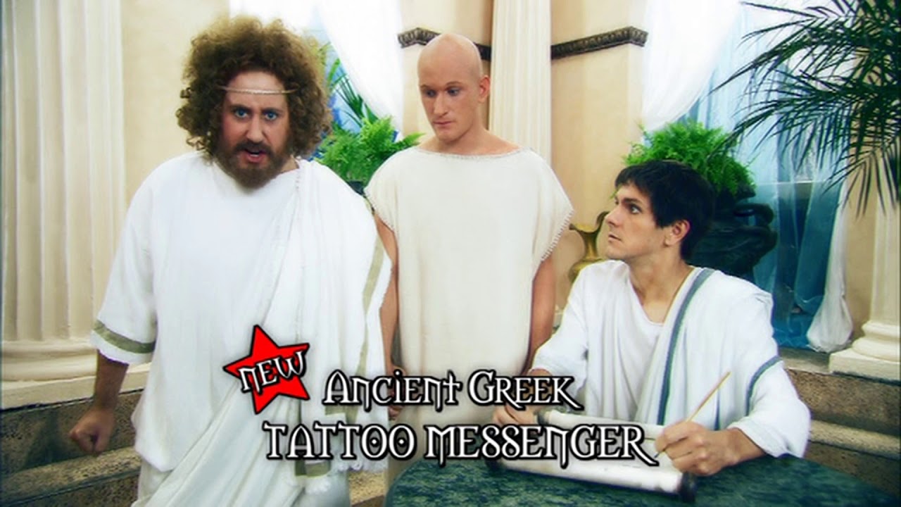 Horrible Histories Greeks messages from the gods Shouty Man New Ancient ...