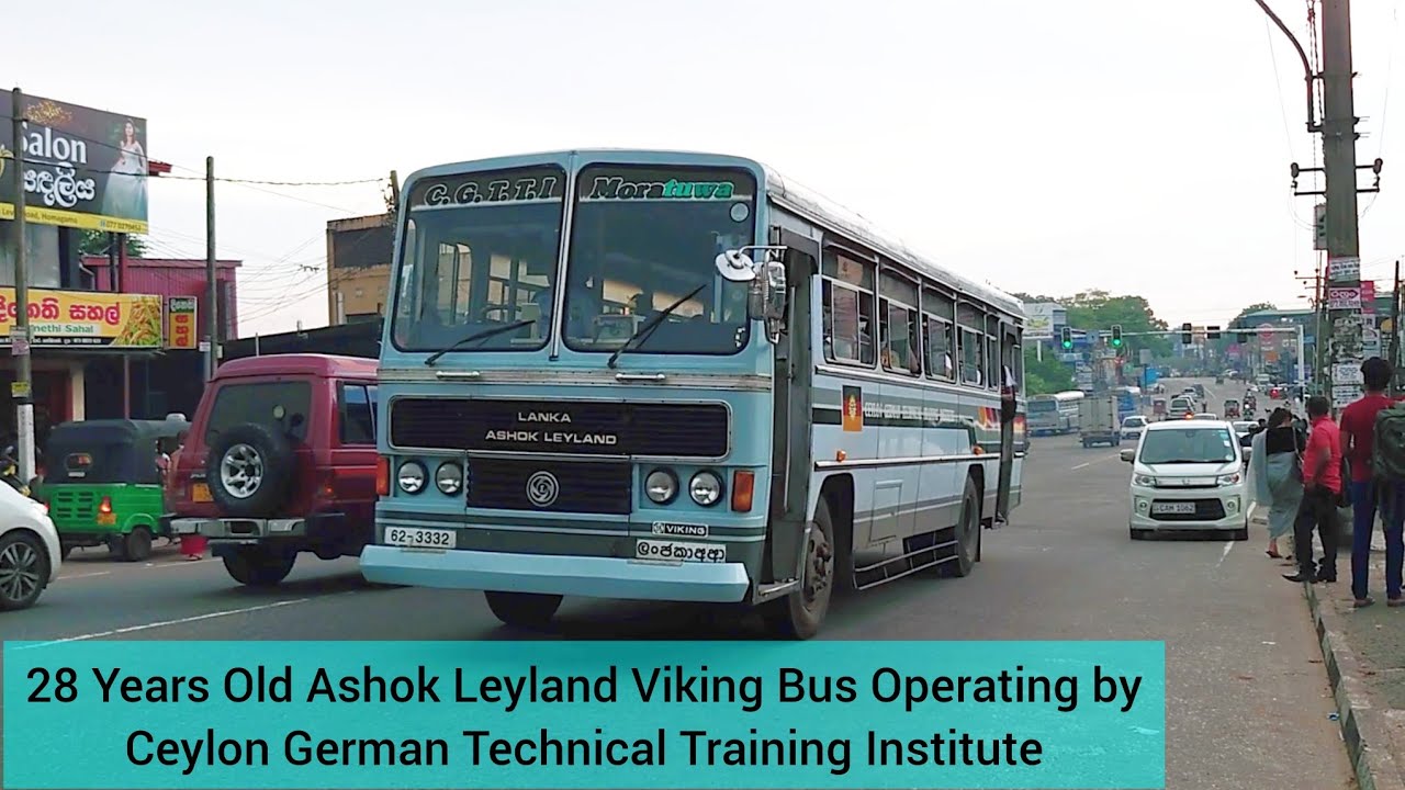 28 Years Old Ashok Leyland Viking Homagama Bodied Bus Operating By ...