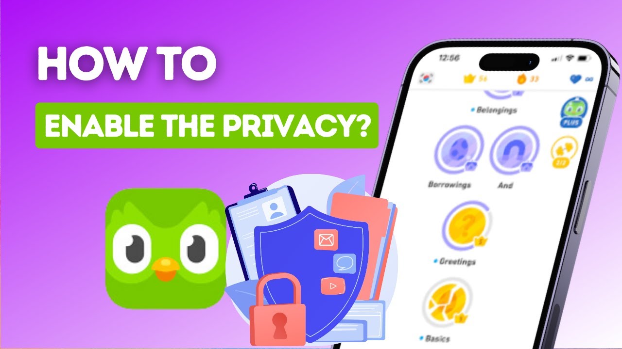 How to enable the privacy function in Duolingo? - YouTube
