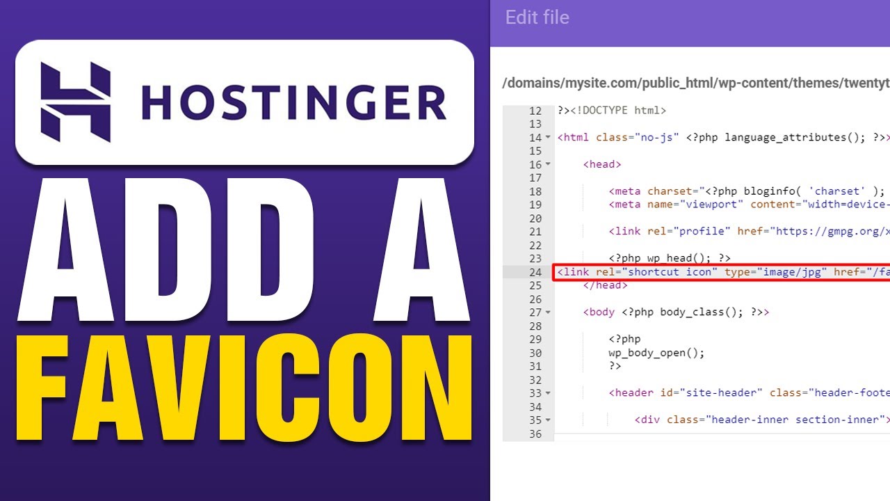 How To Add a Favicon in Hostinger Website Builder (2025) - YouTube