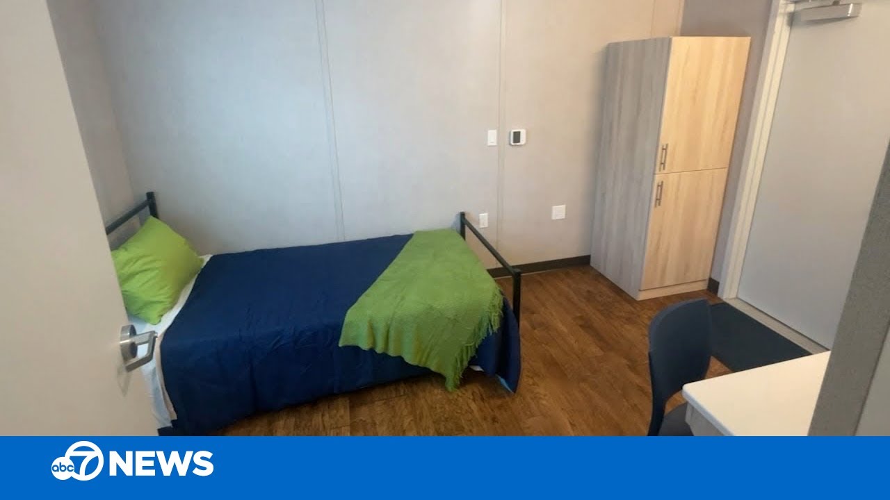 SJ opens 6th quick-build emergency interim housing - YouTube