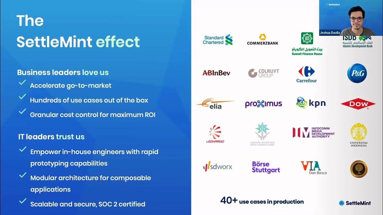 BPaaS Platform Overview | Settlemint Platform Features - YouTube