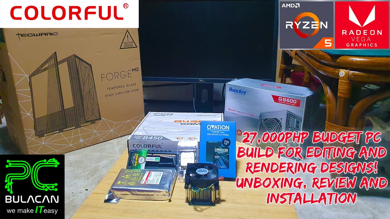 27k php Budget PC Build for Editing and Rendering, Unboxing, Review and ...
