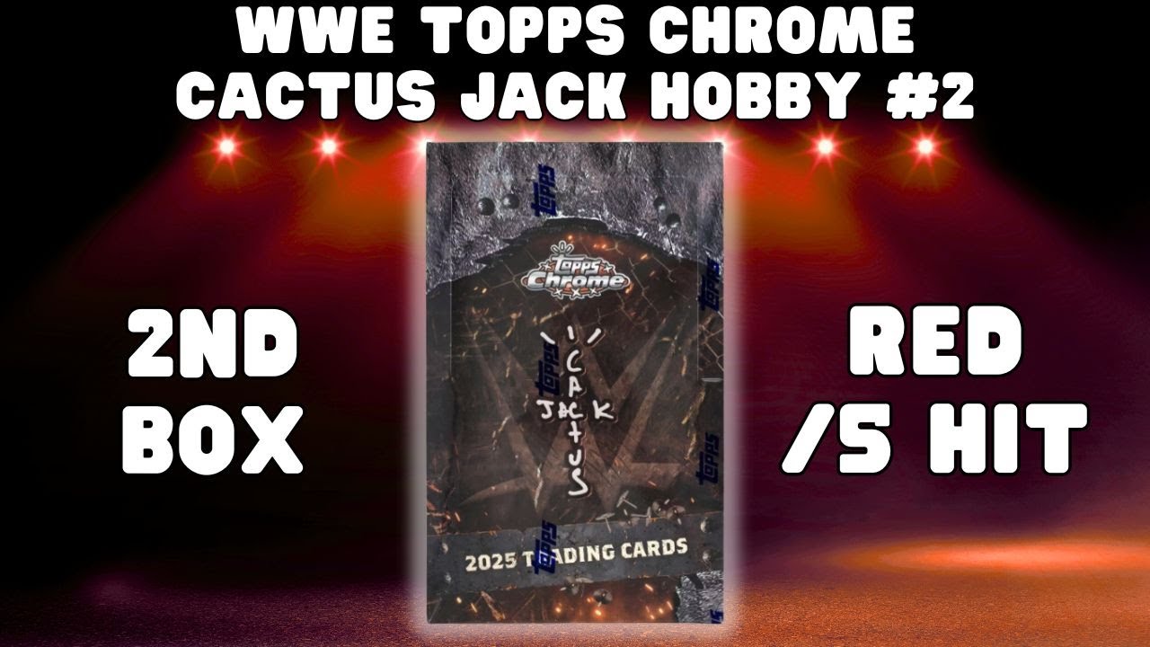 WWE Topps Chrome Cactus Jack Comes Through with a Red Auto - YouTube