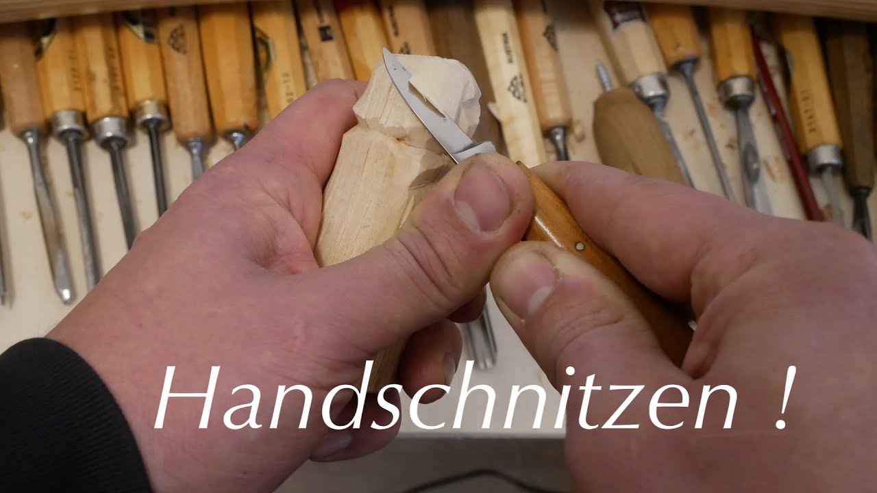 Eine kleine Figur in der Hand selber schnitzen! - YouTube