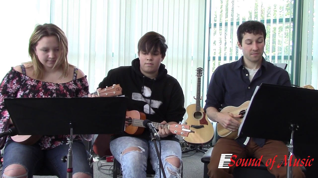 Uke group playing All My Loving - YouTube
