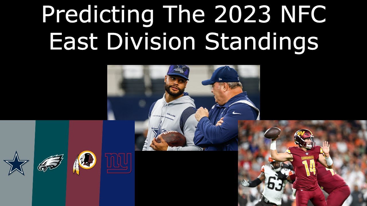 Predicting The NFC East Division Standings For The 2023 NFL Season - YouTube