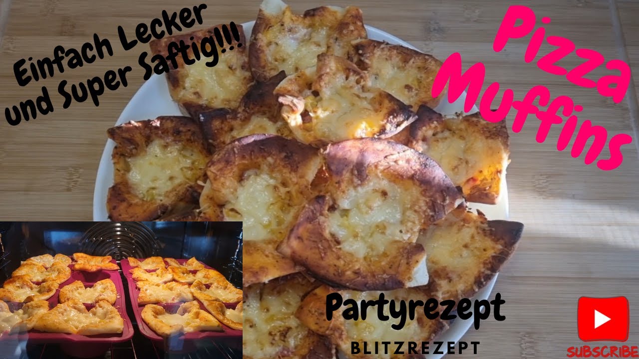 Pizza Muffins, Pizzateig, Einfach Lecker super Saftig, Herzhaft ...