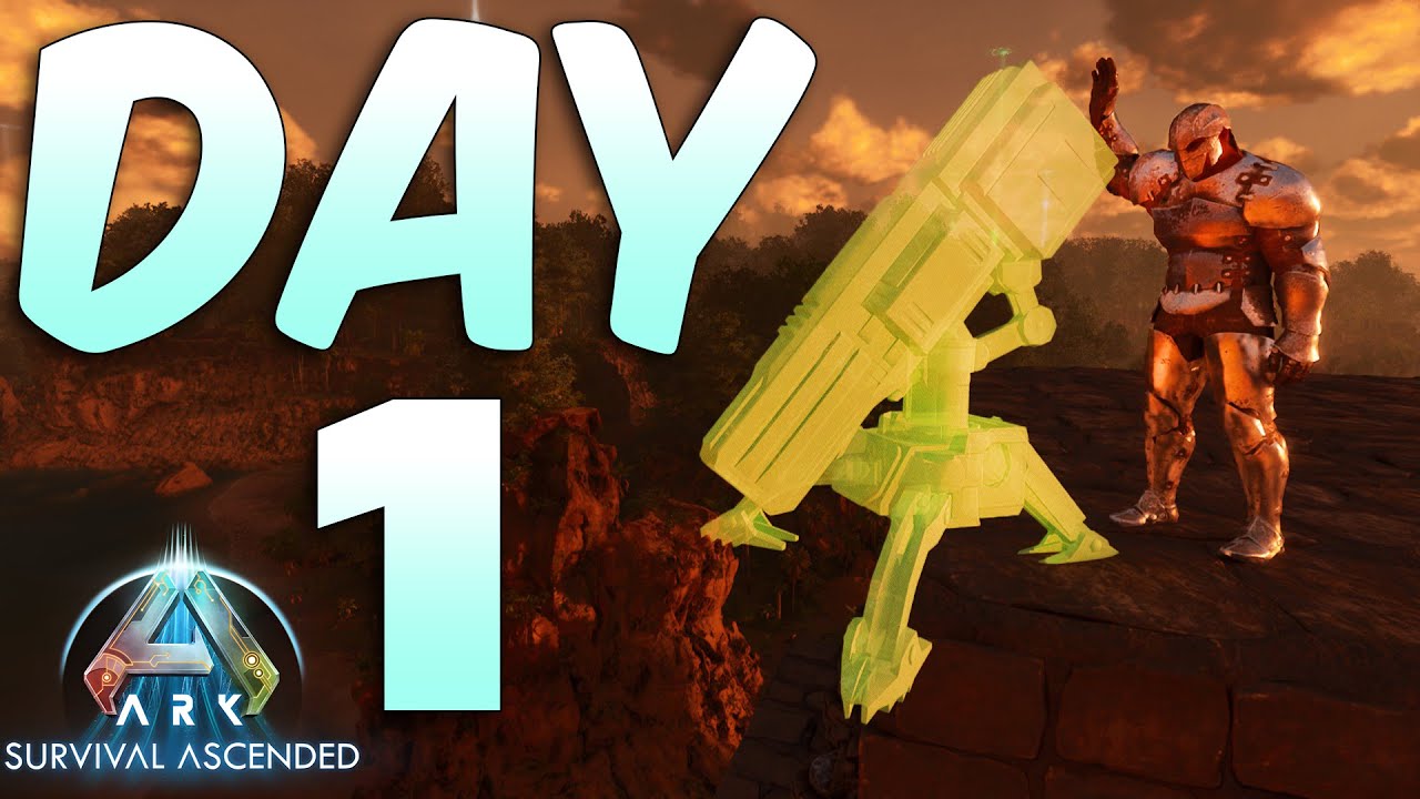 I got Heavy Turrets Day 1 On Small Tribes - ARK: Survival Ascended PvP ...