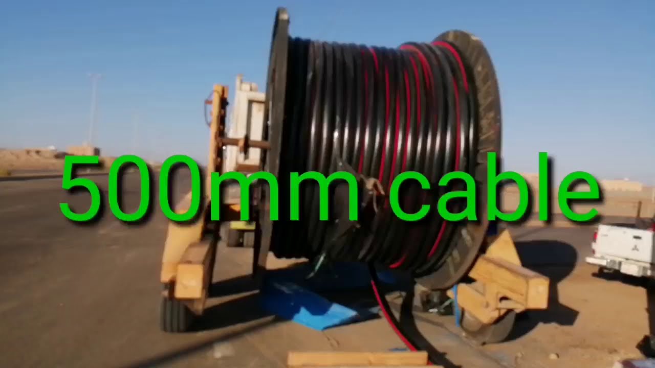 under ground electric cable laying processing.. - YouTube