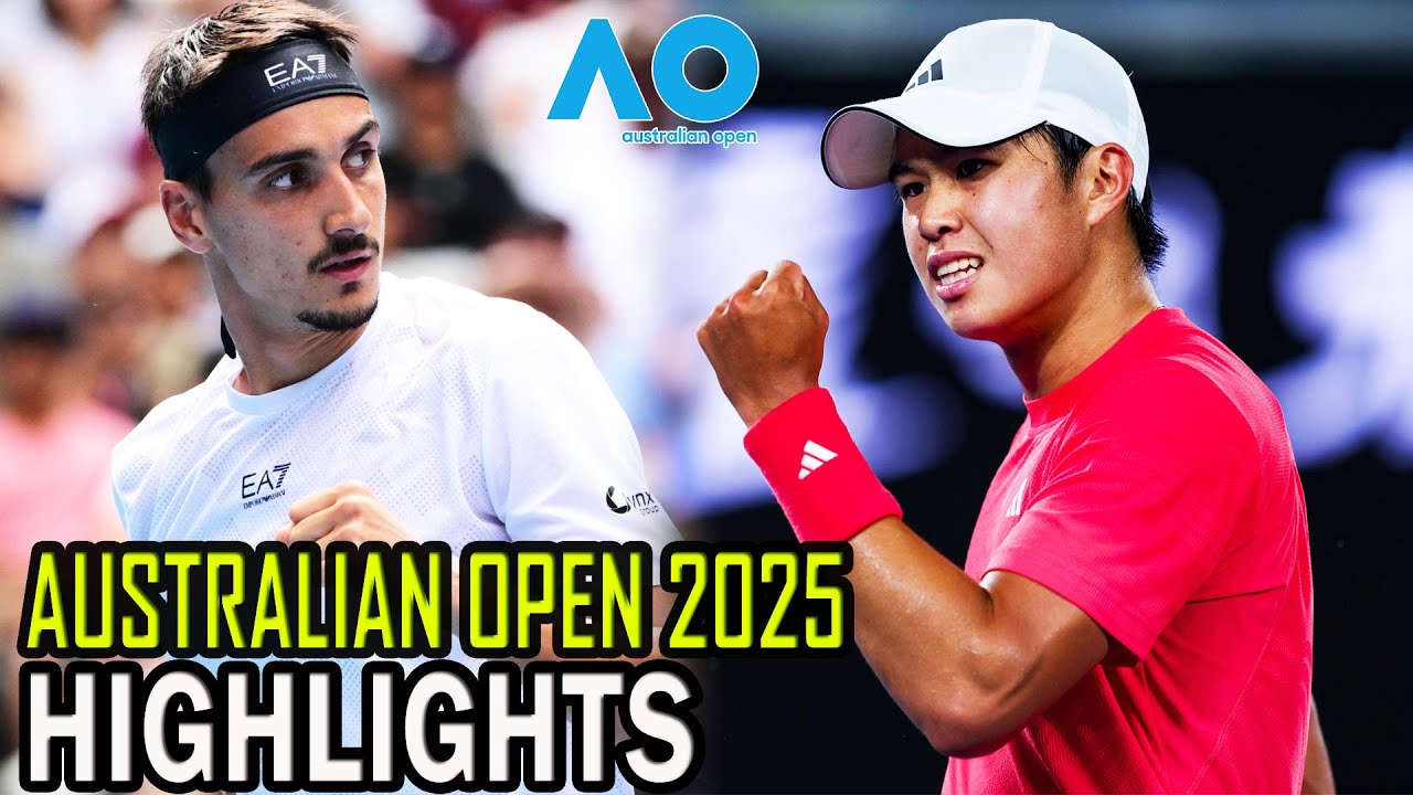Lorenzo Sonego vs Learner Tien 4th Round Highlights | Australian Open ...