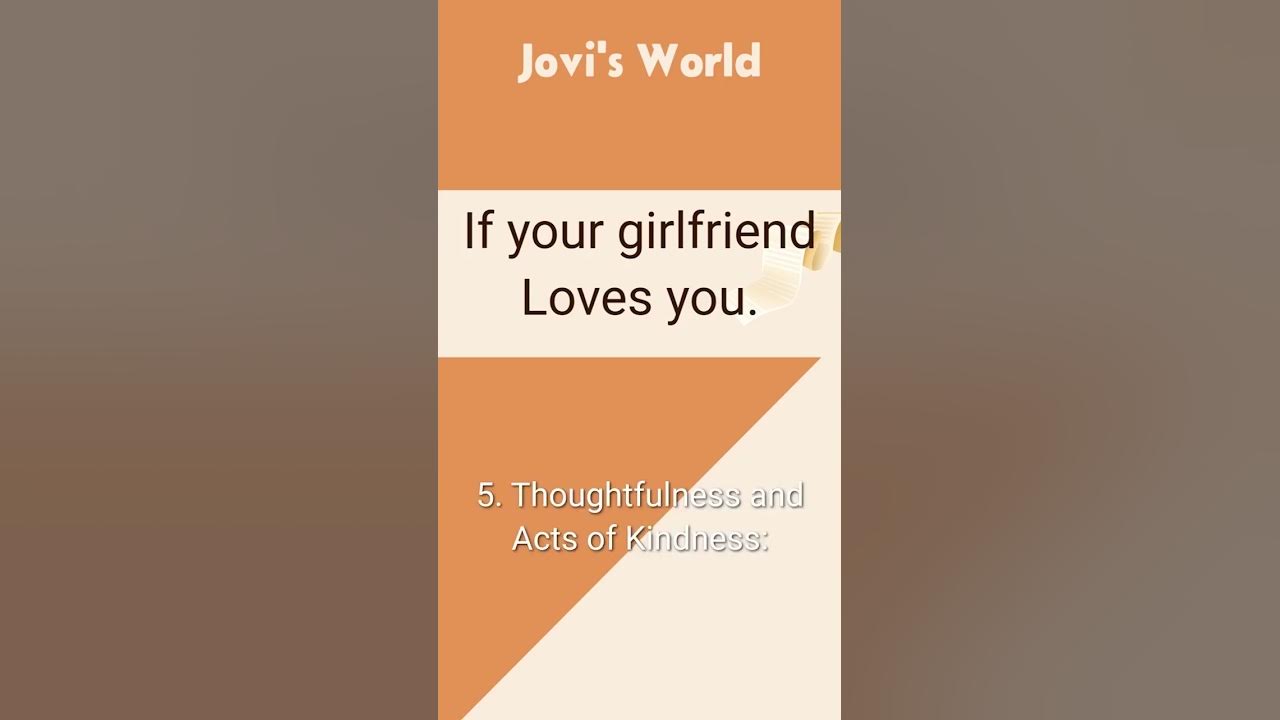 5 Things, If your Girlfriend loves you - YouTube