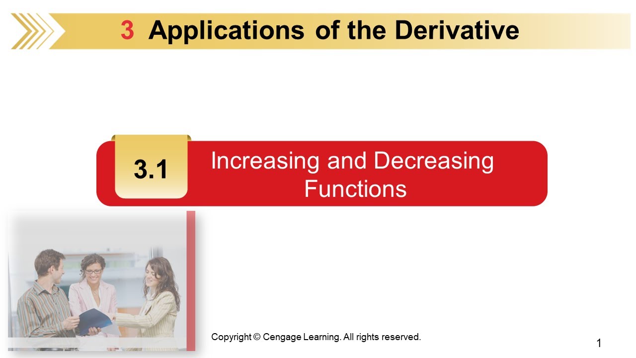 Lesson for 3 1 Increasing and Decreasing Functions - YouTube