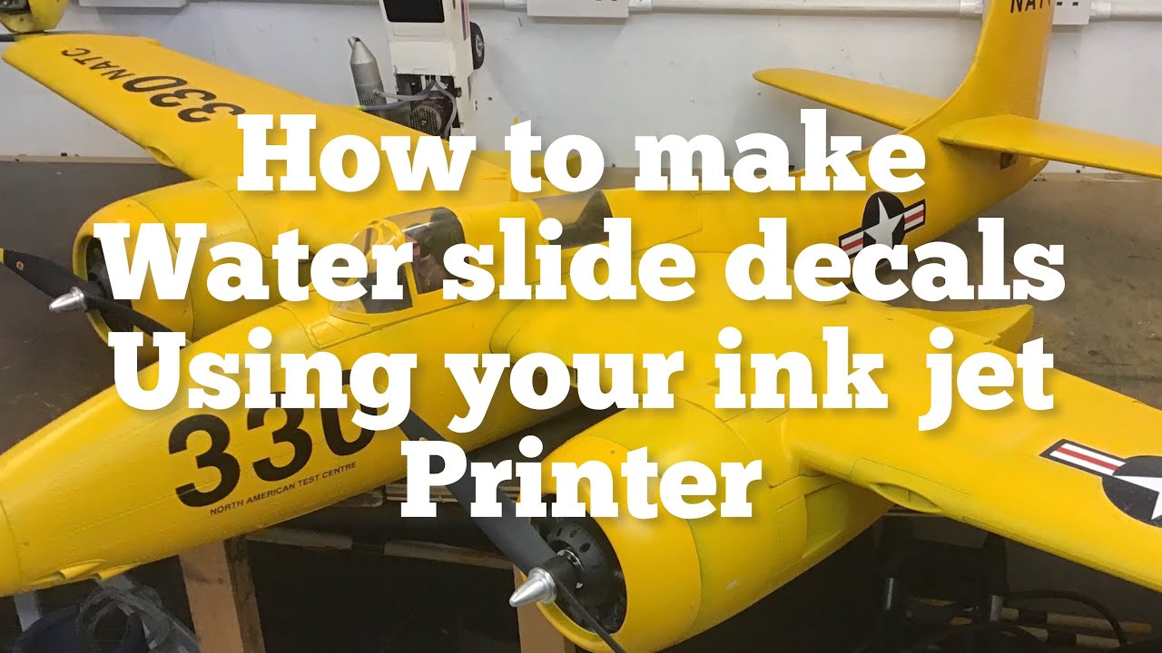 HowTo/ Making Water Slide Decals/ For RC Scale Aircraft/ Helicopters ...