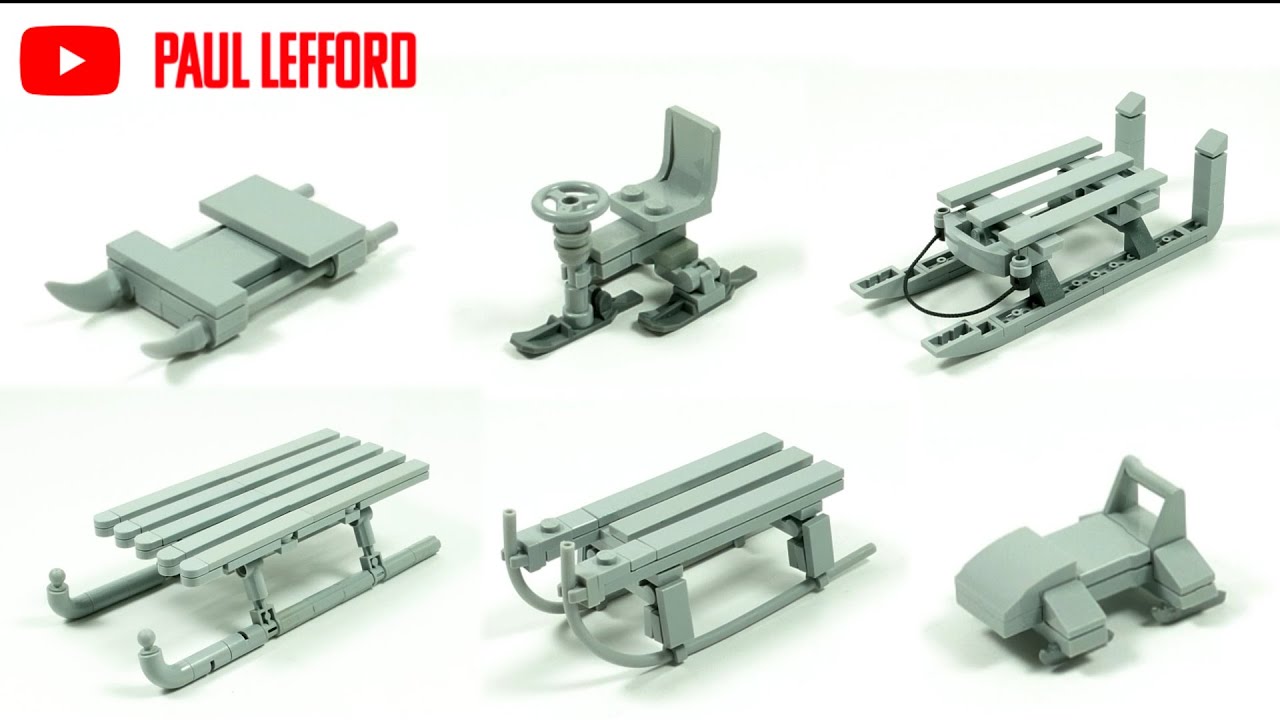 Lego Sledges and Sleds - 9 Tips/Ideas - YouTube
