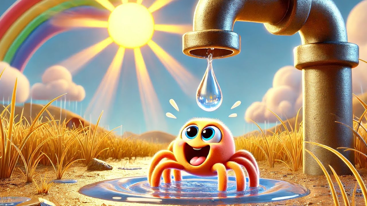 The ITSY BITSY SPIDER Climbed up the waterspout 🎵 Fun Kids Song! - YouTube