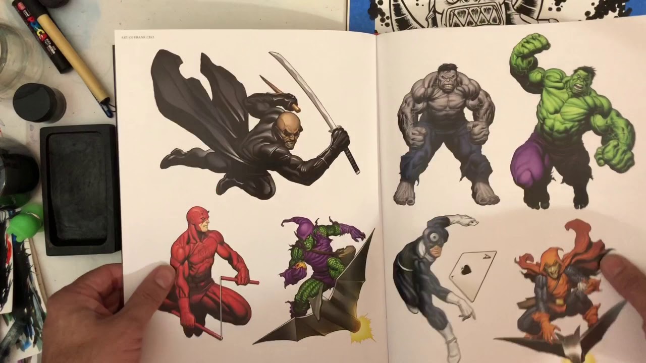 Unboxing Of Frank Cho’s 20 Year Of Art Book - YouTube