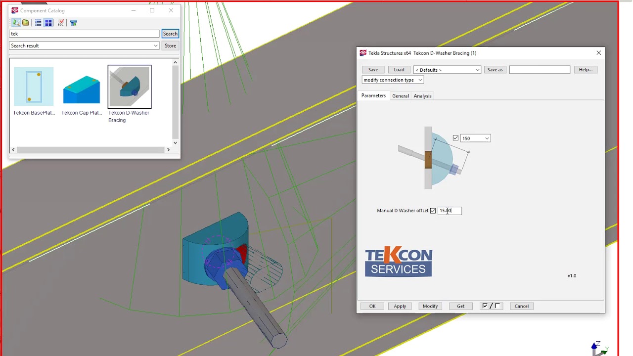 Tekcon D-Washer Bracing Custom Component - YouTube