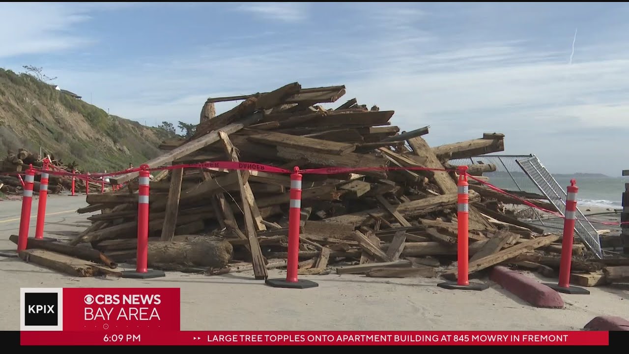 Storm-damaged pier at Seacliff State Beach set for demolition - YouTube
