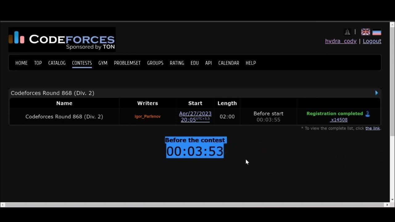 Codeforces Round 868 Div 2 Live Coding Abcd Youtube
