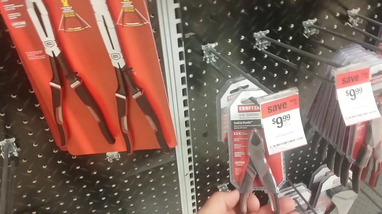 Craftsman new wire cutters pliers and channel locks - YouTube