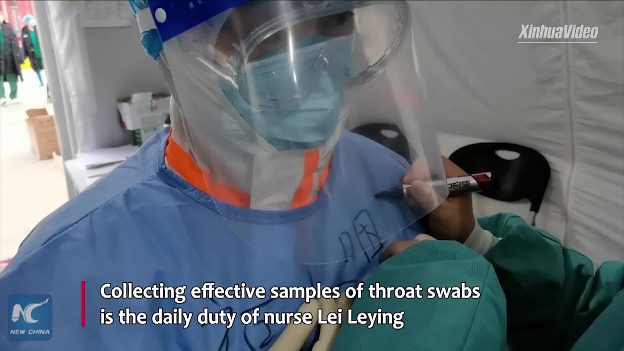 Inside Wuhan: How to collect throat swabs - YouTube