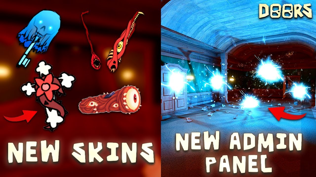 New ITEM SKINS And ADMIN PANEL Changes in DOORS THE OUTDOORS SUBFLOOR UPDATE | Doors Roblox ...