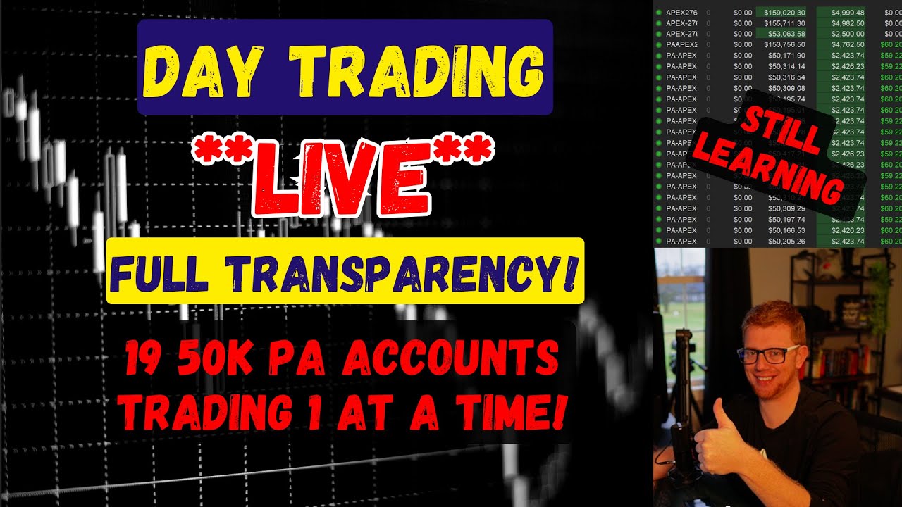 **LIVE** DAY TRADING - 50k FUNDED ACCOUNT - I"M STILL LEARNING - $35 ...