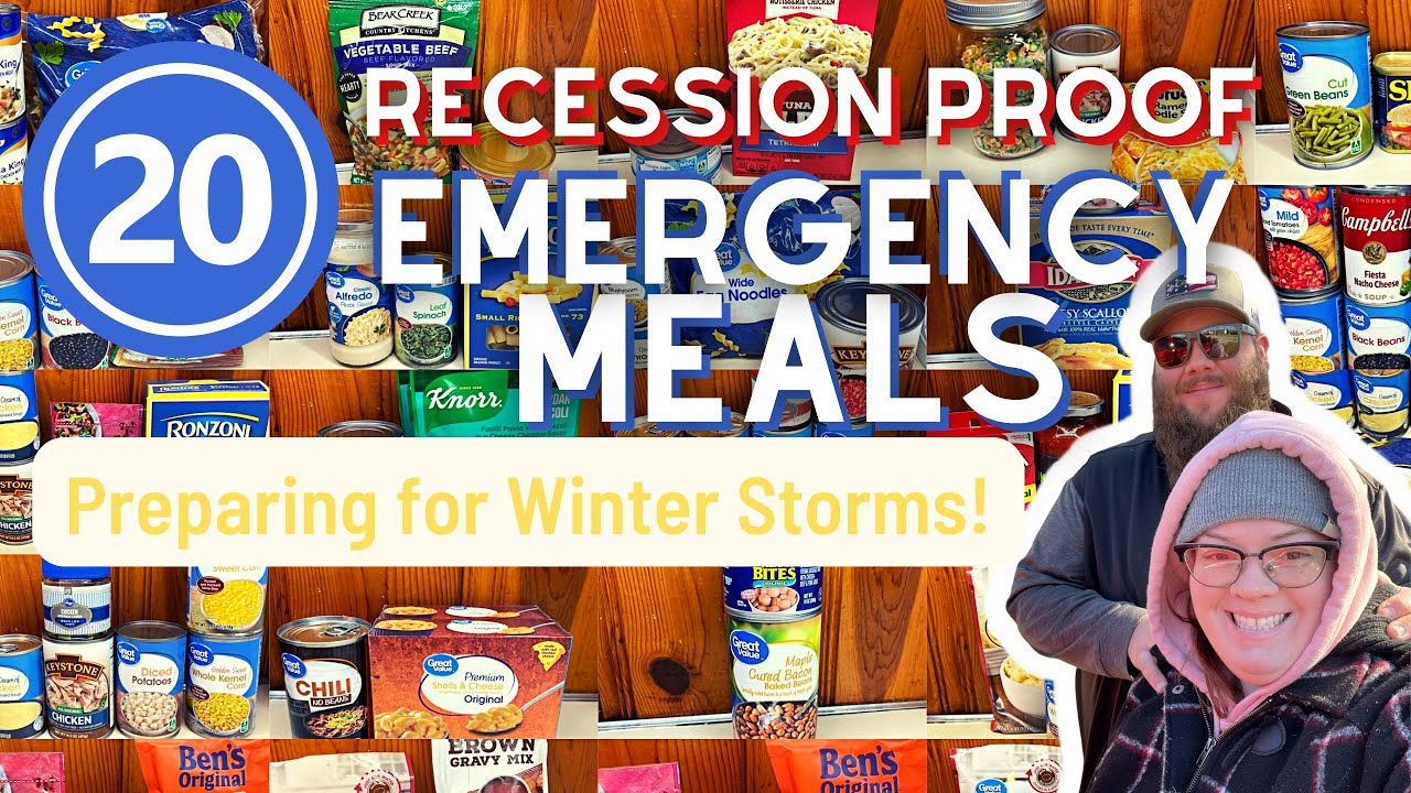 20 EMERGENCY MEAL IDEAS | 🥶PREPARING FOR A COLD DARK WINTER! 🚨EMERGENCY ...