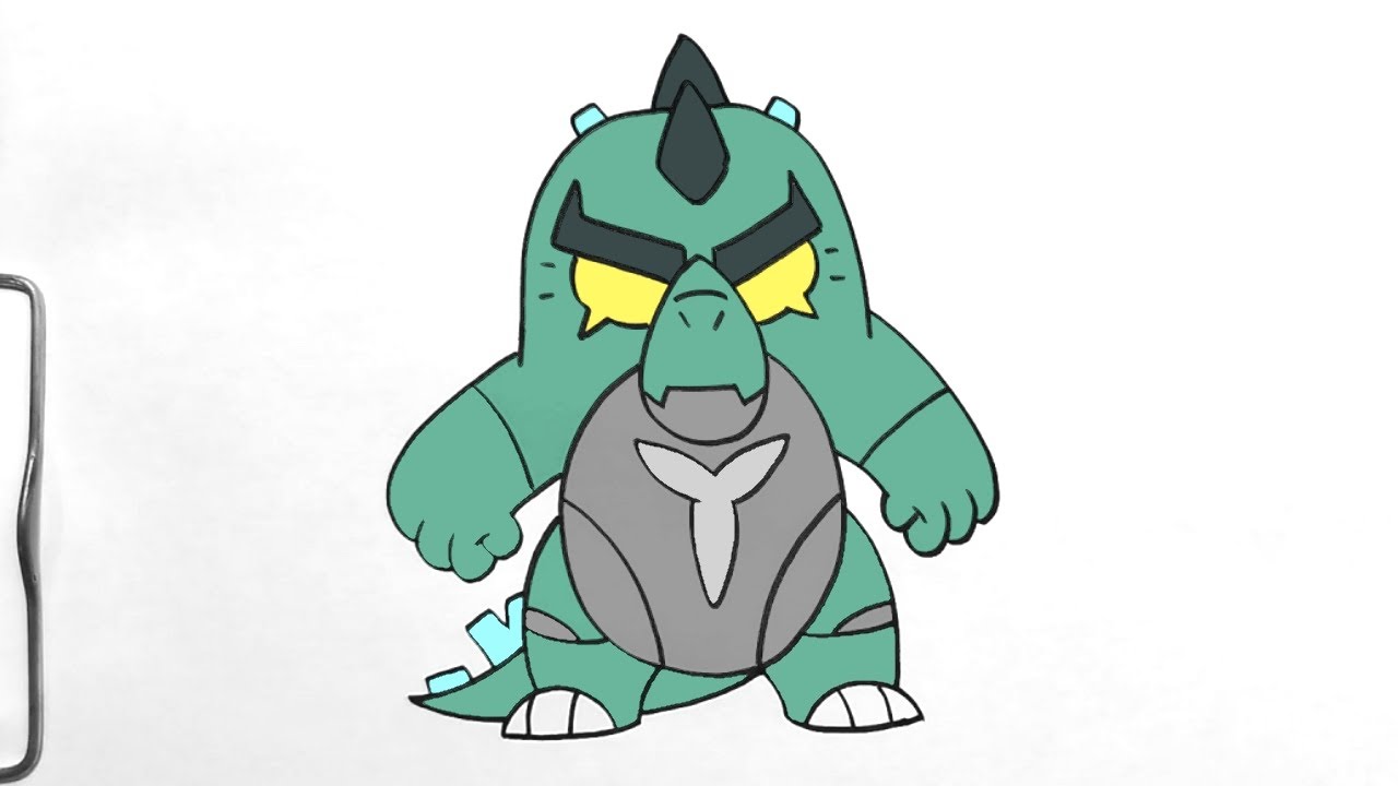 How to Draw GODZILLA BUZZ | BRAWL STARS - YouTube