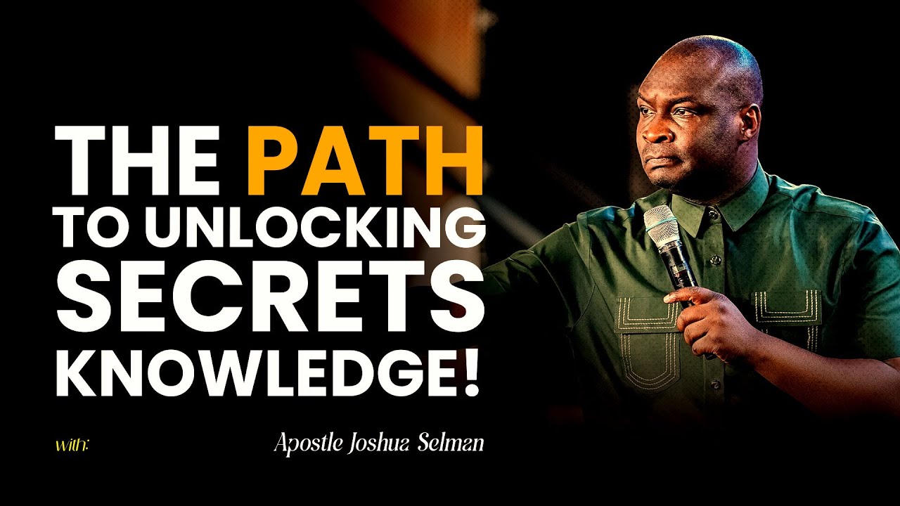 SHOW ME THE UNKNOWN PATH LORD - APOSTLE JOSHUA SELMAN - YouTube