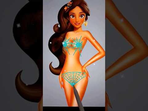 Disney Princess Elena Avalor Halloween transformation 2024 | Halloween special #cartoon #halloween
