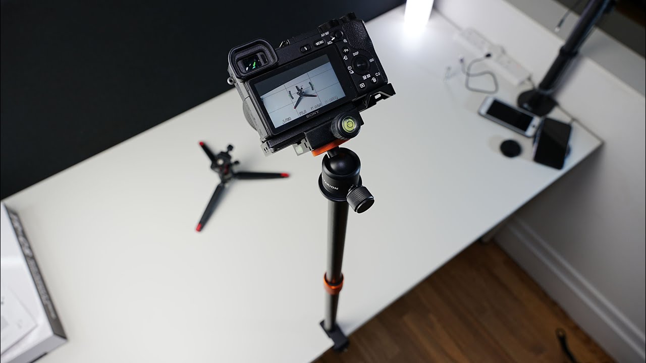 TARION C Clamp Camera Mount Stand Set with Extension Stand Ball Head ...