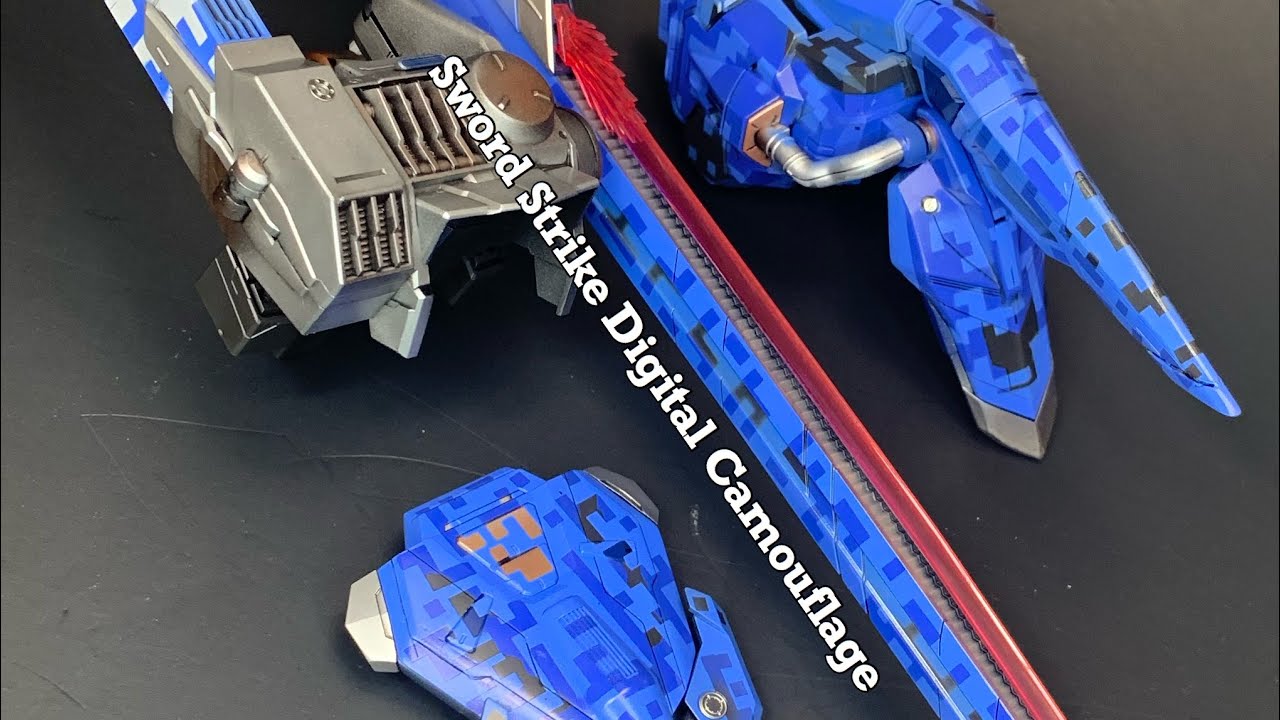 Gundam Custom Build | Pg Sword Strike Digital Camouflage - YouTube