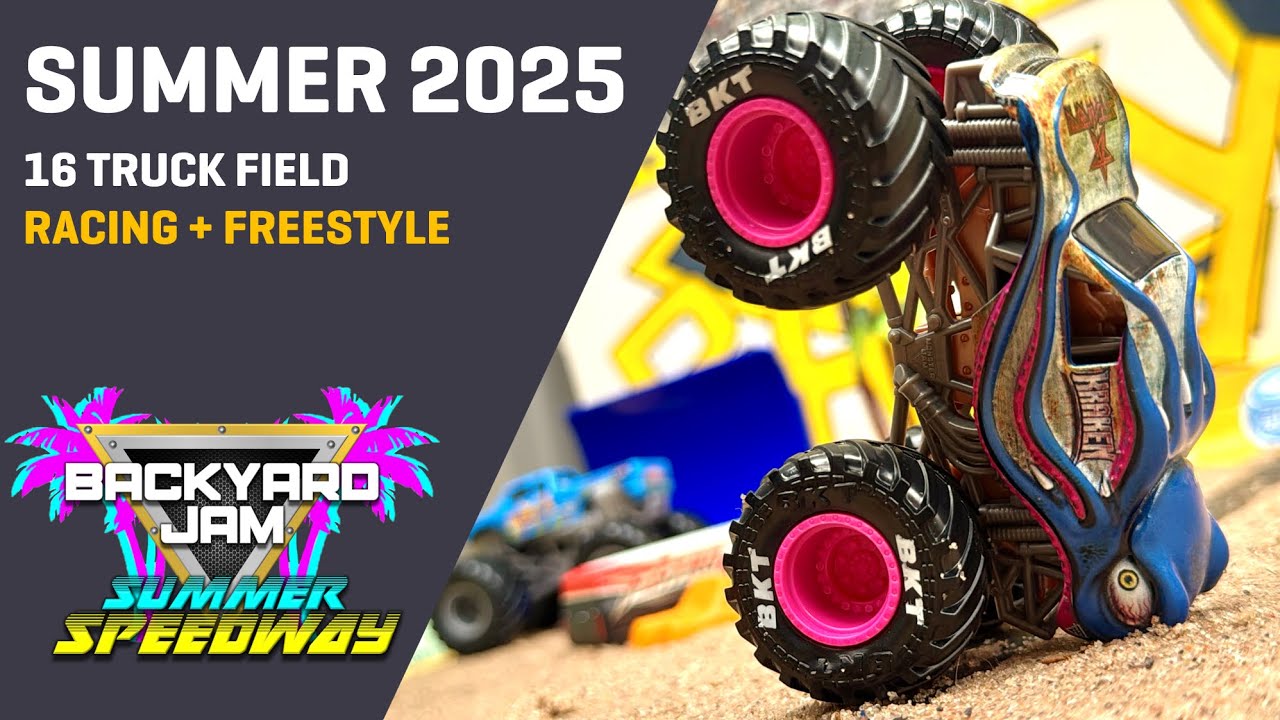 Backyard Jam: Summer Speedway [2025] | Diecast Monster Truck Racing ...