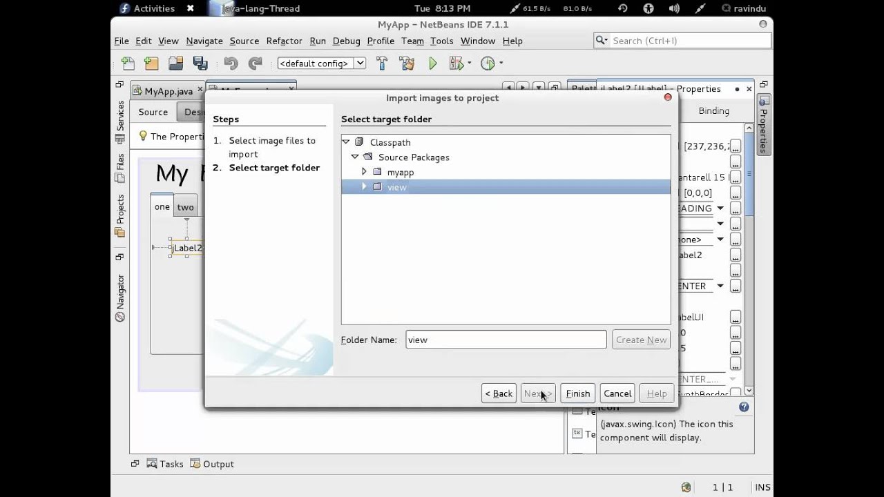 netbeans interface designing example - YouTube