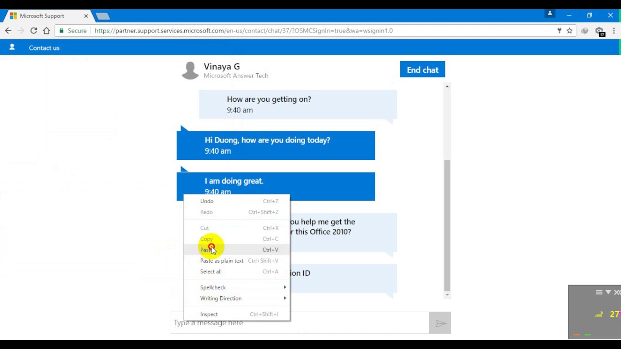 How to chat with Microsoft Representative to get CID for Windows ...