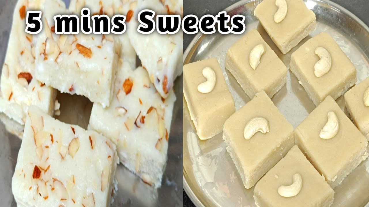 5 ನಿಮಿಷದಲಿ ಅತಿ ಸುಲಭವಾಗಿ ಮಾಡುವ 2 ಬಗೆಯ ಸ್ವೀಟ್ ರೆಸಿಪಿ|5 minute sweet ...