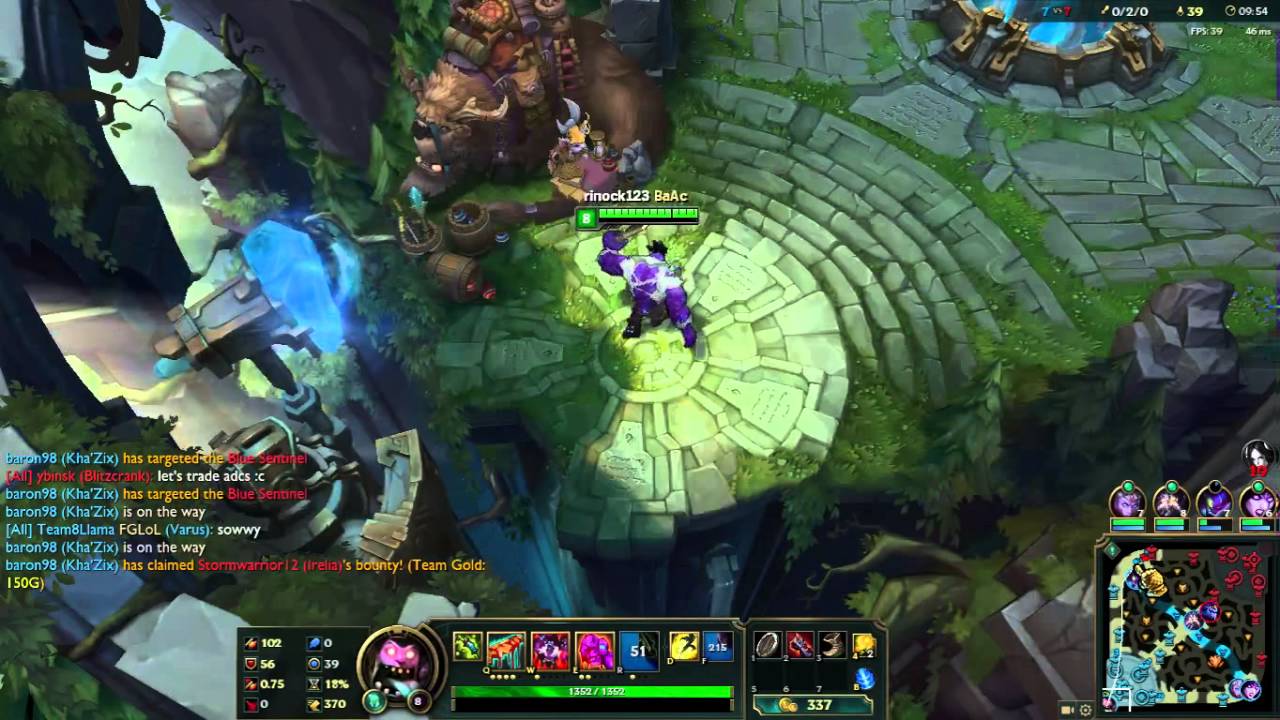 league of legends game play purple team - YouTube
