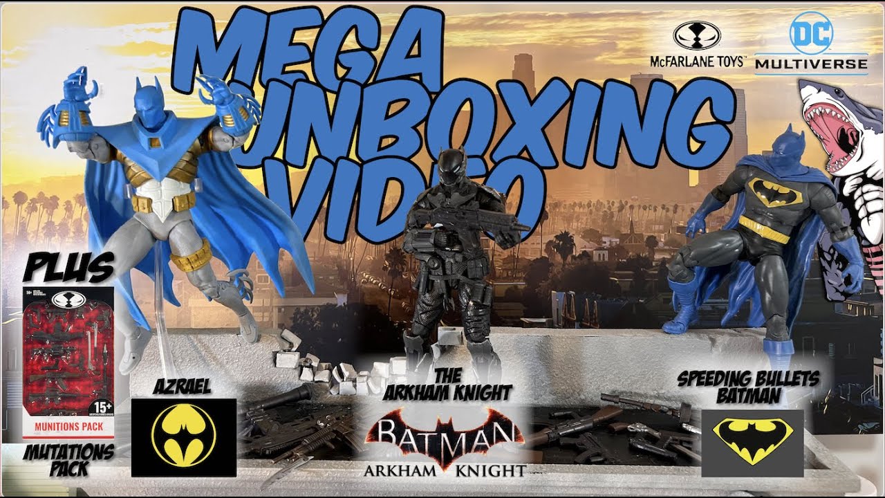 McFarlane MEGA Unboxing Review Mutations Weapons Pack Arkham Knight ...
