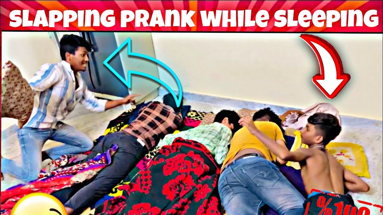 SLAPPING PRANK WHILE SLEEPING 🤣😱 || anilmickel11 || #funny # ...