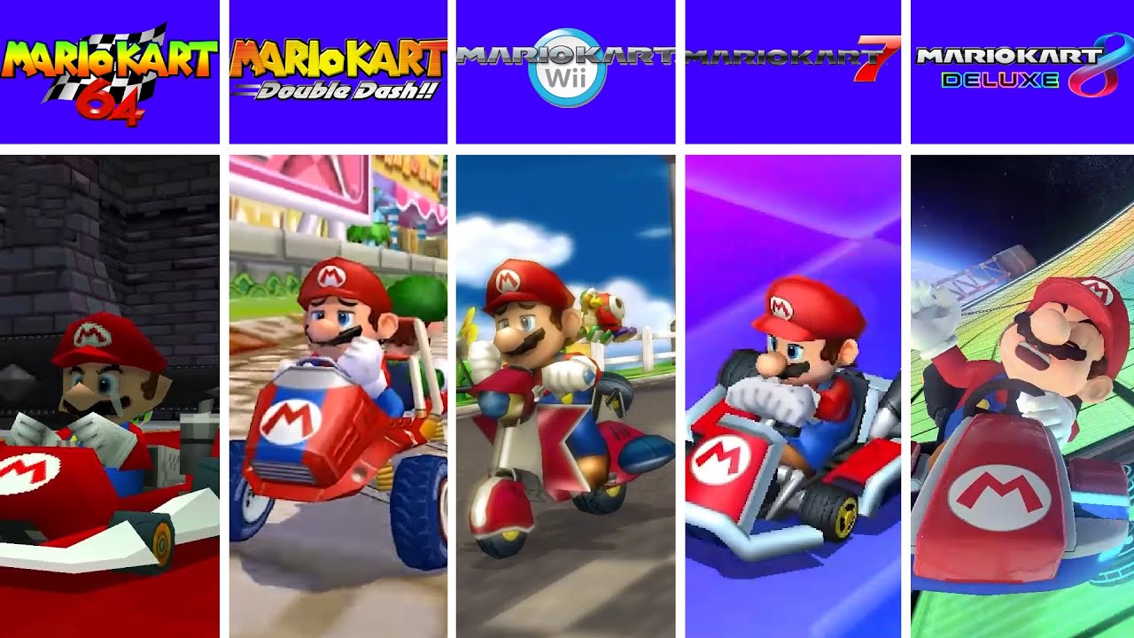 Evolution of Mario's Ranked Out in Mario Kart Games (1992-2024) - YouTube