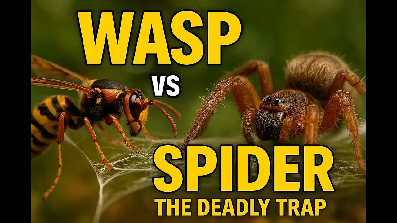 Wasp vs Spider | The Deadly Trap in Nature’s Battle - YouTube
